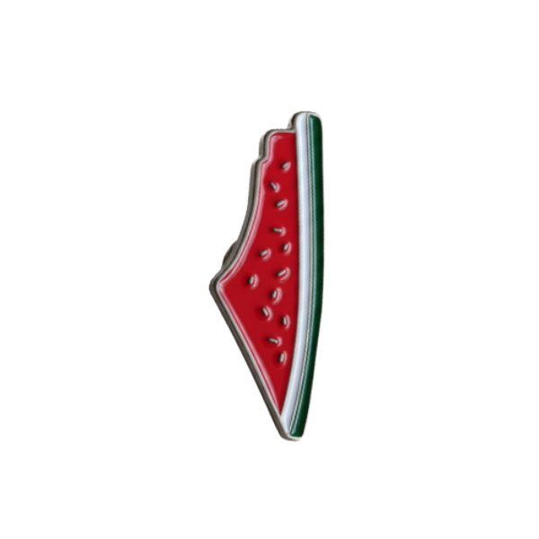 Historic Palestine Watermelon Map Lapel Pin – Slice of Palestine
